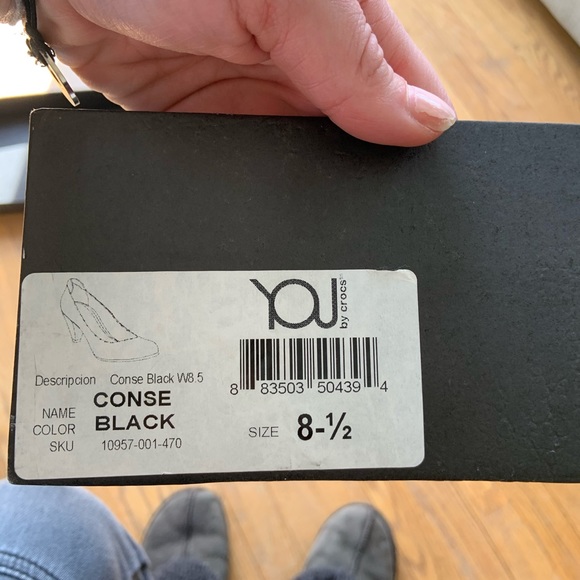 CROCS | Shoes | You By Crocs Black Pumps In Excellent Condition | Poshmark